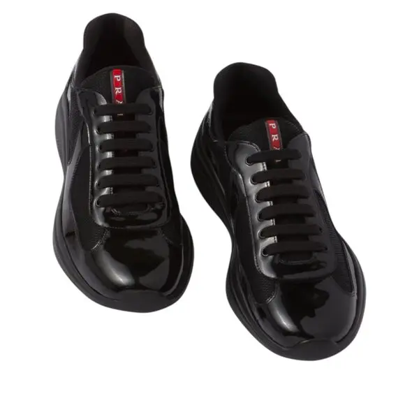 Prada Fw25 America's Cup Sneakers - Black