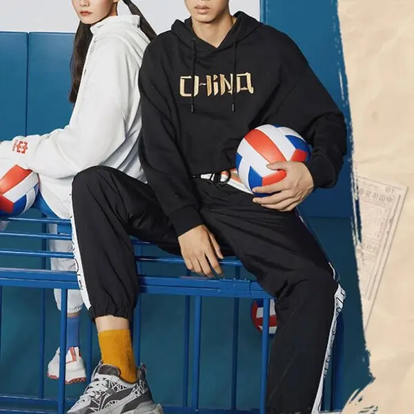 LI-NING Sports Living Series Alphabet Embroidered Hoodie - Black