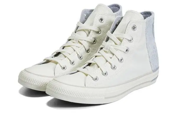 CONVERSE Chuck Taylor All Star Stripe Knit High Top Sneakers - Whiteblue