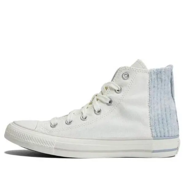 CONVERSE Chuck Taylor All Star Stripe Knit High Top Sneakers - Whiteblue