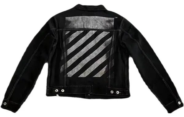 Off-White Alphabet Patterned Denim Jacket