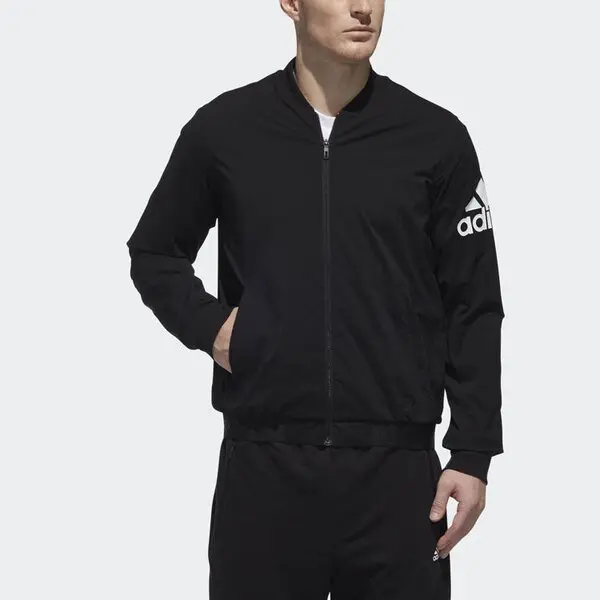 Adidas Bomber Wv Warm Woven Sports Jacket - Black