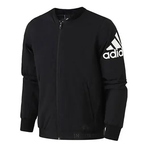Adidas Bomber Wv Warm Woven Sports Jacket - Black