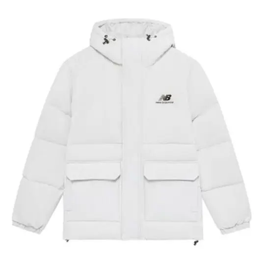 NEW BALANCE Puffer Down Jacket - White/black