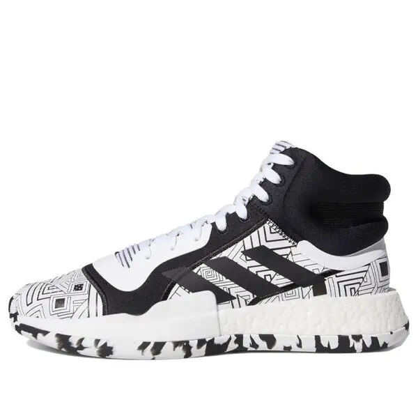Adidas Marquee Boost "graffiti" High Top Sneakers - Black