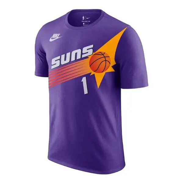 Nike X Nba Phoenix Suns Devin Booker Graphic T-shirt - Purple