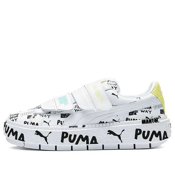 PUMA X Shantell Martin Platform Trace Strap Sneakers - White/black