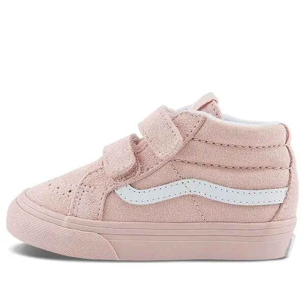 VANS Sk8-mid Reissue Pastel Mono Shoes - Rose Pink/white