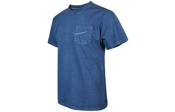 Nike As M Nk Sb Tee Pkt Round Neck Short Sleeve Blue - Navy