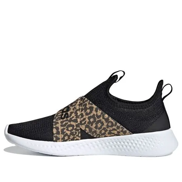 Adidas Puremotion Adapt Cheetah Print Slip-on Sneakers - Black