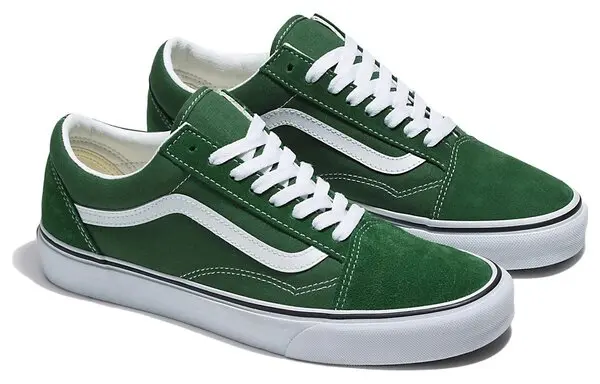 VANS Old Skool Low Top Sneakers - Green/white