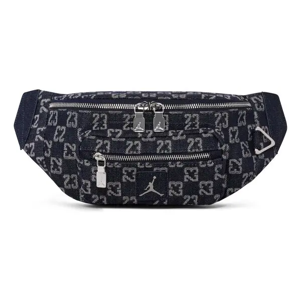 JORDAN Monogrammed Utility Waist Bag - Black