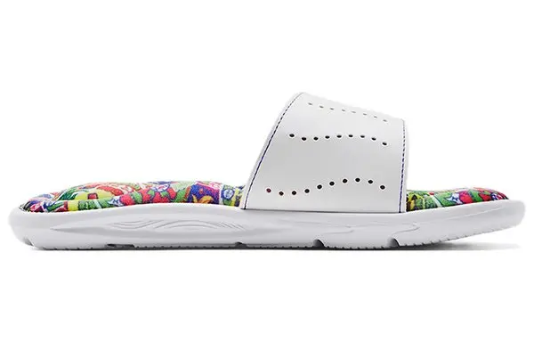 Under Armour Ignite Graphic Footbed Slide Sandals - White/blitz Red