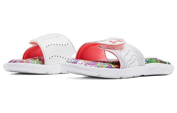 Under Armour Ignite Graphic Footbed Slide Sandals - White/blitz Red