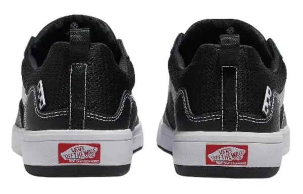 VANS Zahba Leather Lace-up Sneakers - Black