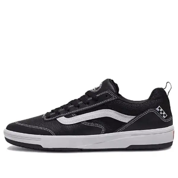 VANS Zahba Leather Lace-up Sneakers - Black