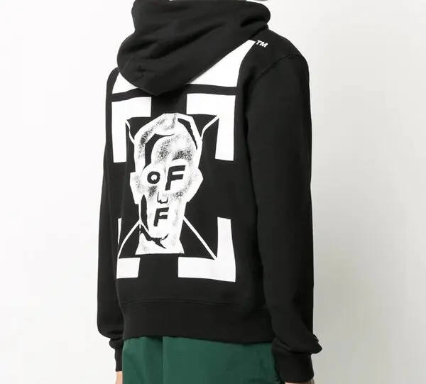Off-White Fw20 Pivot Fish Printing Hooded Pullover