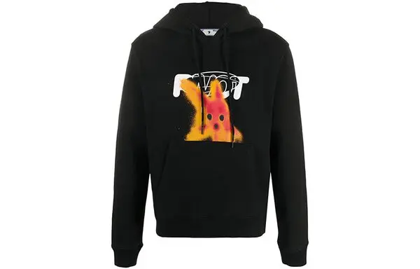 Off-White Fw20 Pivot Fish Printing Hooded Pullover