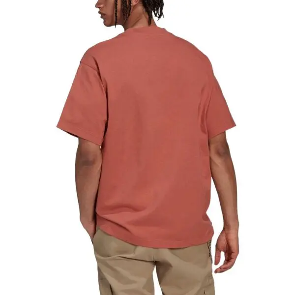 Adidas Originals Small Logo Embroidered Solid Color Round Neck Short Sleeve T-shirt - Multi-color