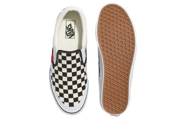 VANS Classic Slip-on Sidestripe Sneakers - Black/white