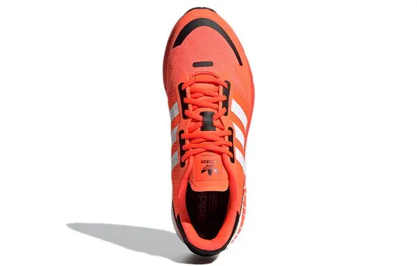 Adidas Zx 1k Boost Sneakers With Graphic Logo Detail - Orange/white