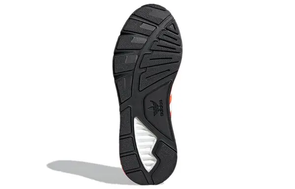 Adidas Zx 1k Boost Sneakers With Graphic Logo Detail - Orange/white