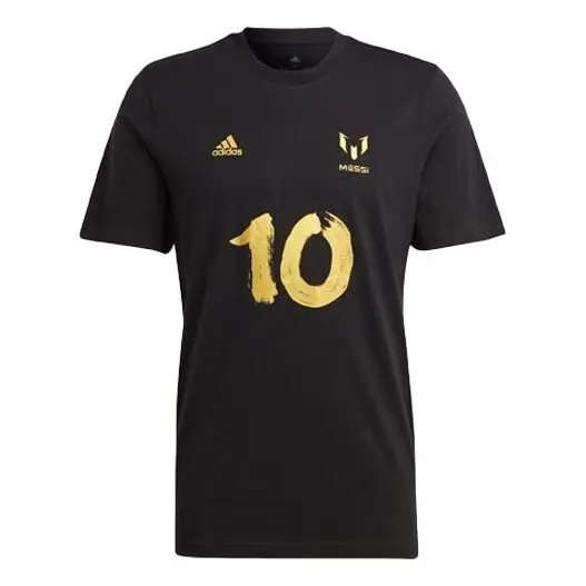 Adidas Messi Football Cny Graphic Tee - Black