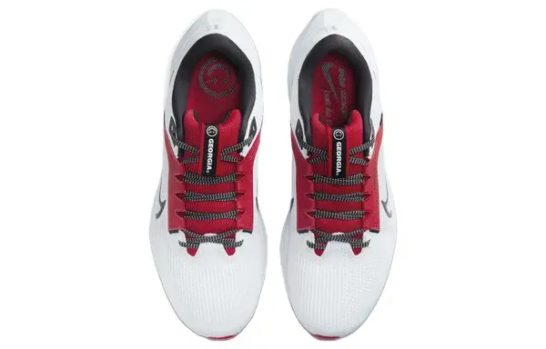 Nike Zoom Pegasus 40 "georgia" Athletic Sneakers - White/university Red/black