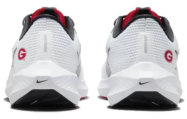 Nike Zoom Pegasus 40 "georgia" Athletic Sneakers - White/university Red/black