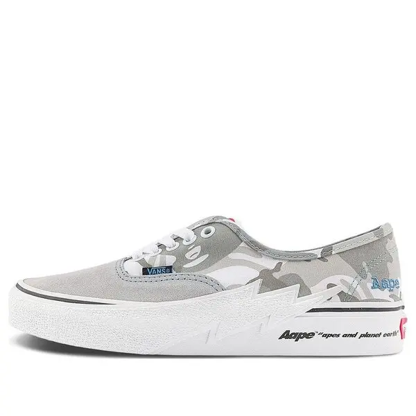 VANS X Aape Authentic Bolt Sneakers - Grey/blue