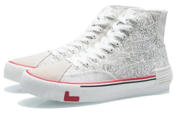 LI-NING Weiwu Canvas High Top Sneakers