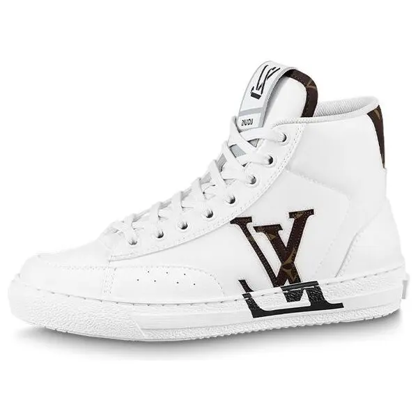LOUIS VUITTON Charlie Ankle Sneakers - White/black/brown