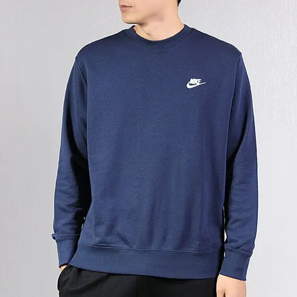 Nike Basic Chest Logo Crewneck Sweatshirt - Navy