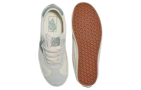 VANS Sport Low Top Sneakers - Beige/green