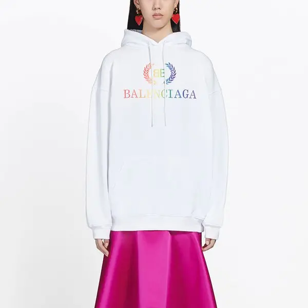 Balenciaga Rainbow Logo Hoodie