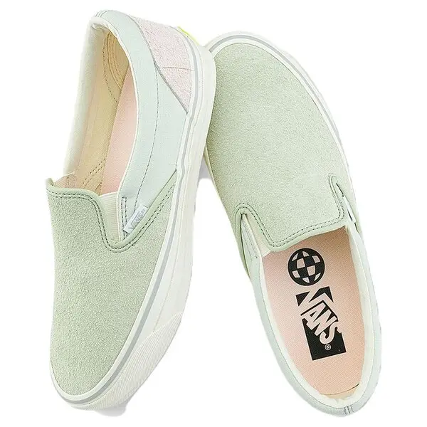 VANS Slip-on Skateboarding Shoes - Light Green