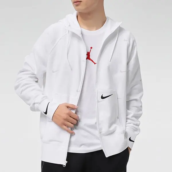 Nike Swoosh Full-zip Hoodie - White