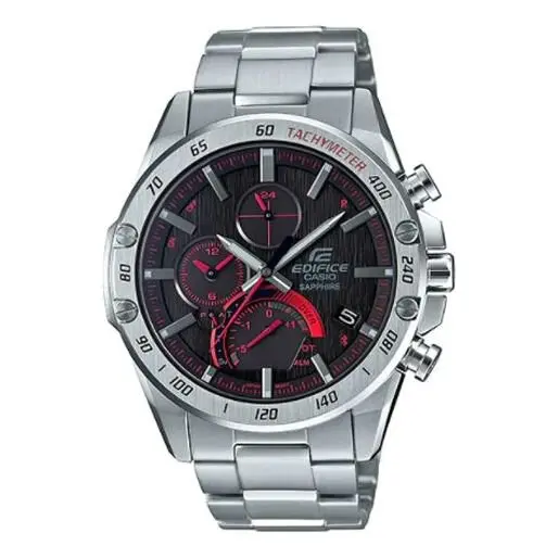 Casio Edifice Solar Powered Analog Watch With Bluetooth - Black
