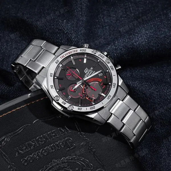 Casio Edifice Solar Powered Analog Watch With Bluetooth