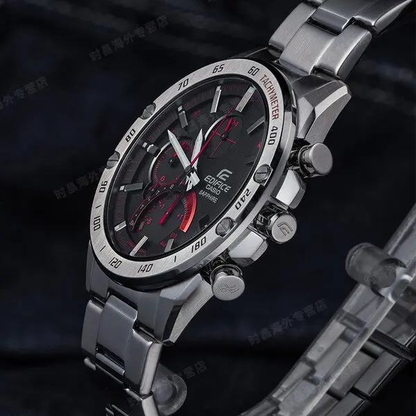 Casio Edifice Solar Powered Analog Watch With Bluetooth