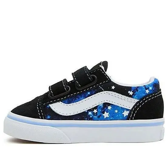 VANS Old Skool Hook And Loop Sneakers - Black/blue