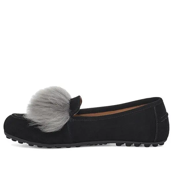 UGG California Loafer With Fur Accent - Black/gray