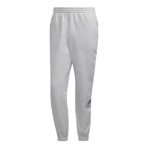 Adidas Logo Solid Color Loose Bundle Feet Sports Pants/trousers/joggers Gray - Default Color