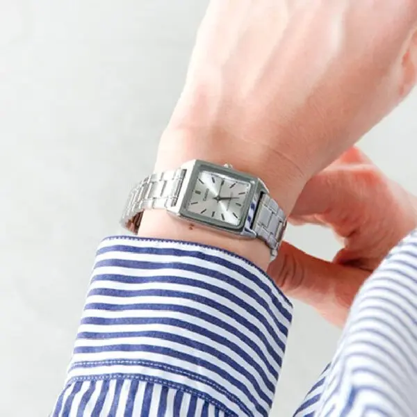 Casio Stainless Steel Analog Watch - Silver
