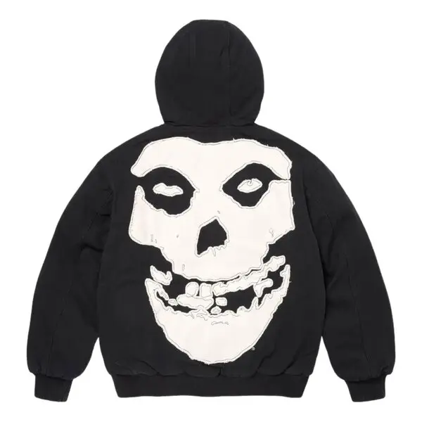 Supreme X The Misfits Ss26 Hooded Work Jacket - Black