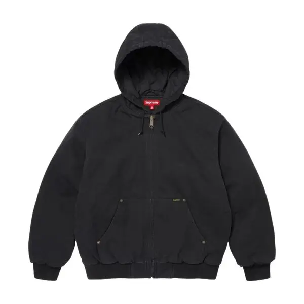 Supreme X The Misfits Ss26 Hooded Work Jacket - Black