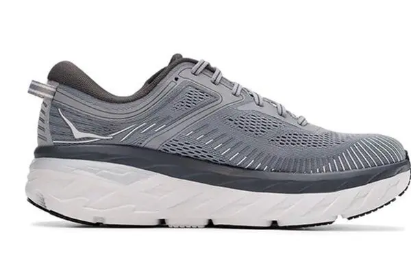 Hoka One One Bondi 7 2e Wide Athletic Sneakers - Grey