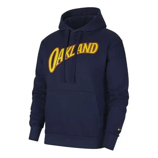 Nike Nba Golden State Warriors Pullover Hoodie - Dark Blue