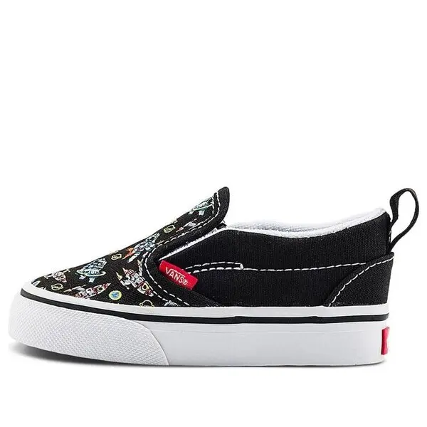 VANS Classic Slip-on Sneakers With Graphic Print - Black
