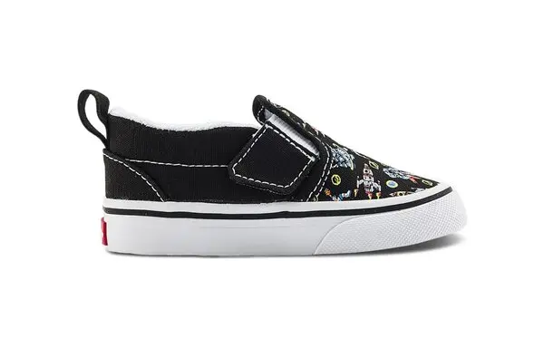 VANS Classic Slip-on Sneakers With Graphic Print - Black